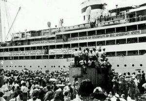 POBEDA Ship 1947 Armenian immigrants to Armenia. "The Fatherland is ...
